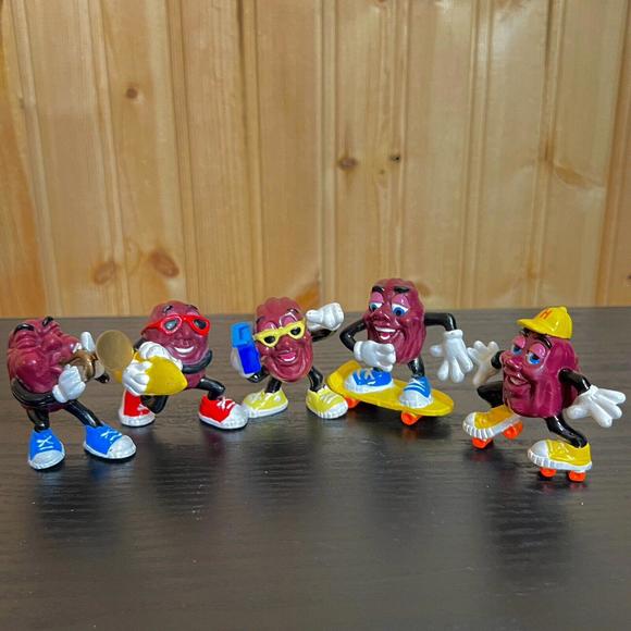 California Raisins | Art | 5 Pc Lot Vtg California Raisins Figures ...